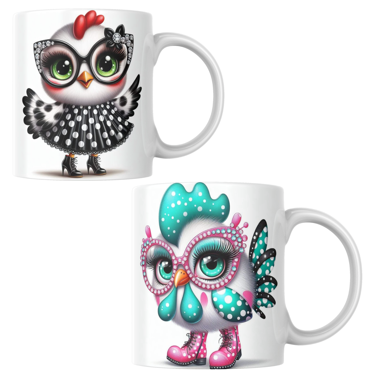 Fancy Chicken - Ceramic 2 Pack Mug Set | Shop Today. Get it Tomorrow ...