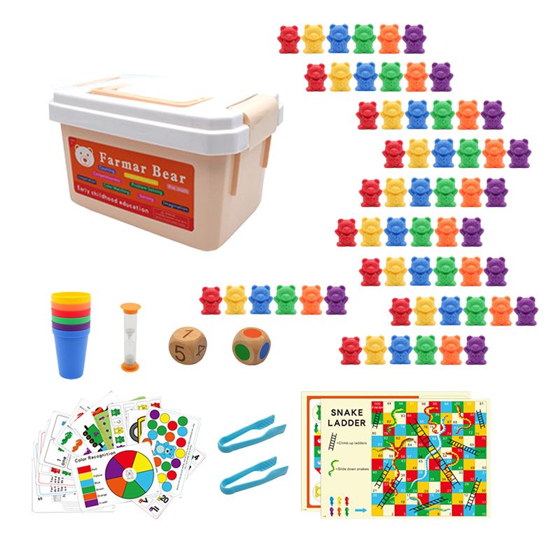 Colourful Counting Teddy Bears With Matching Sorting Cups | Shop Today ...
