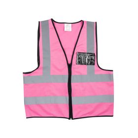 PIONEER SAFETY Vests Reflective Zip Id Pocket Pink | Shop Today. Get it ...