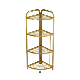 4-Tier Multi-Functional Foldable Free Standing Corner Shelf | Shop ...