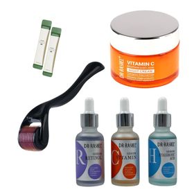 Vitamin C Night Cream, Face Serums Set, derma roller, Collagen night ...