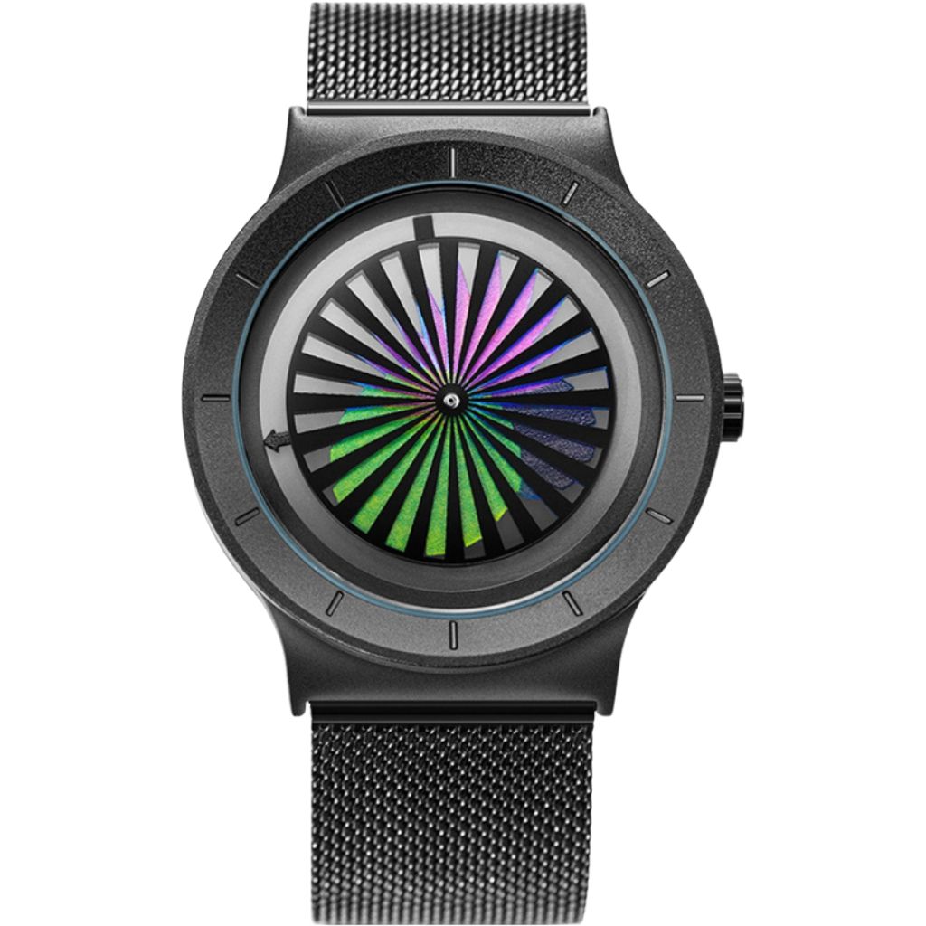Kinetic Vortex Watch - Iridescent Dial and 3ATM Waterproof | Shop Today ...