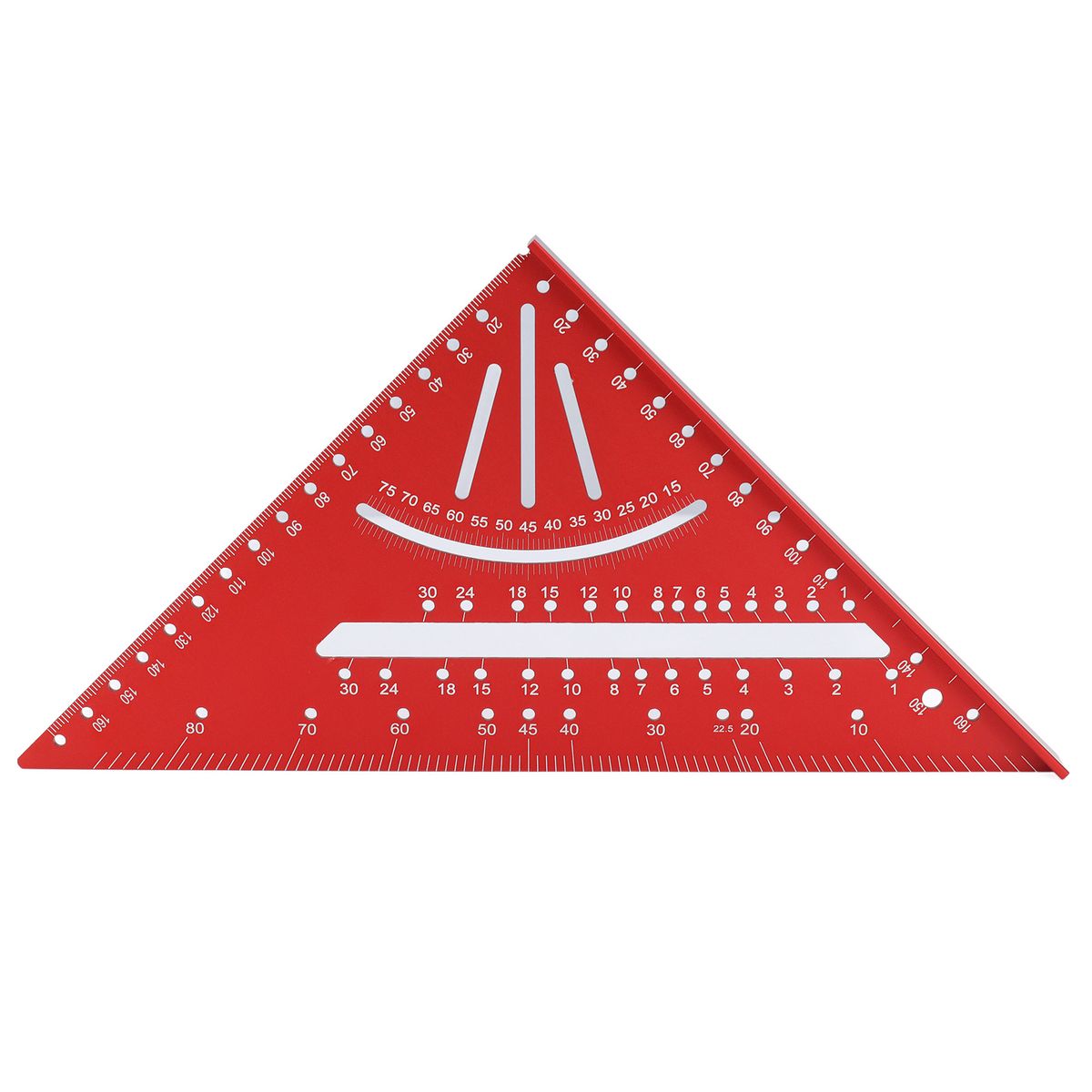 Red 30 /45 /60 Metric Aluminium Triangle Ruler | Shop Today. Get it ...
