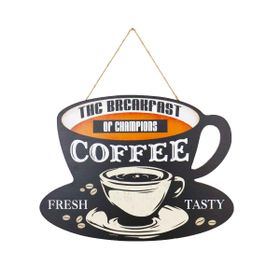 Coffee Hanging Signs Wall Art Decorative Wood Sign Fall Signs 30x 40cm ...