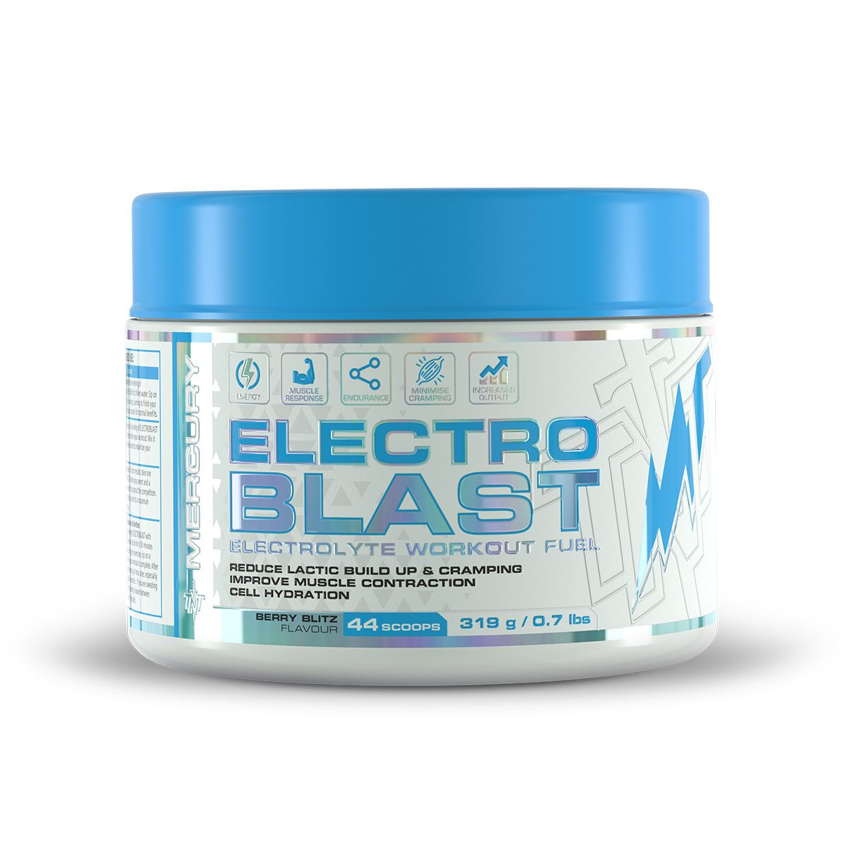 TNT Mercury Electro Blast Electrolyte Workout Fuel - Berry Blitz 319g ...