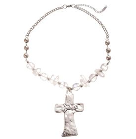 Personalized Irregular Acrylic Cross Pendant Necklace for Women | Shop ...