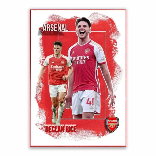 Declan Rice Arsenal Poster - A1 | Shop Today. Get it Tomorrow ...
