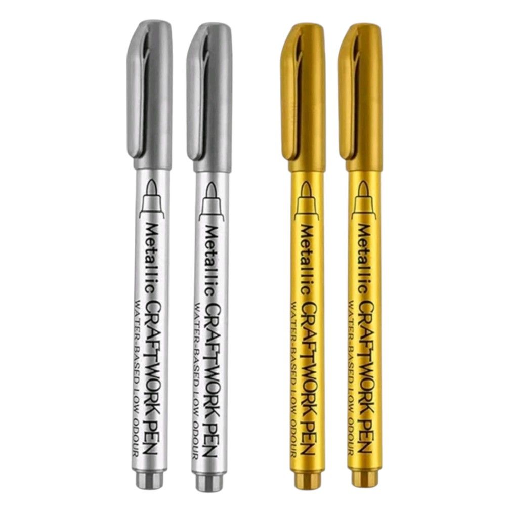 Metal Craft Pens - Gold and Silver Set of 4 | Shop Today. Get it ...
