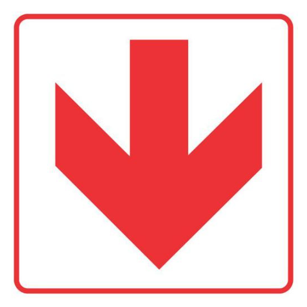 Fire Fighting Equipment Red Arrow Sign (FB1) - 290 x 290mm | Shop Today ...