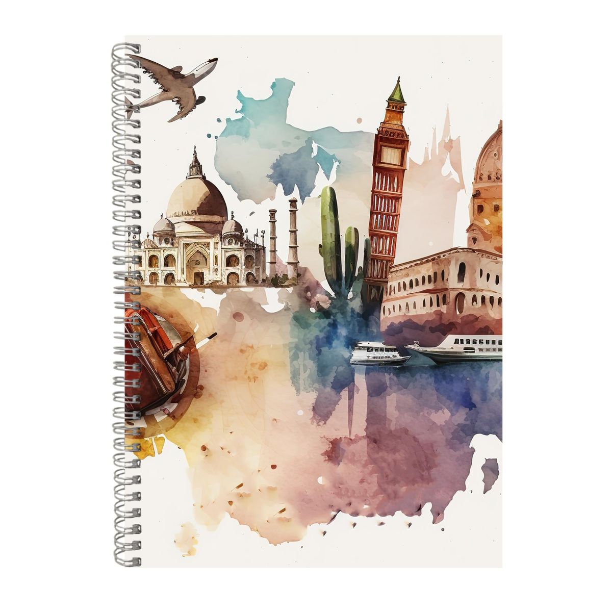 Big Ben A4 Notebook Spiral and Lined Vintage Travel Graphic Notepad ...
