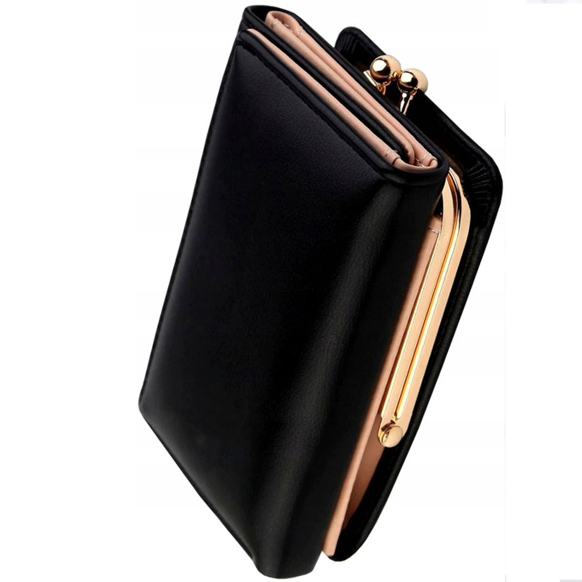 Women's short wallet, solid color wallet, tri-fold card holder | Shop ...