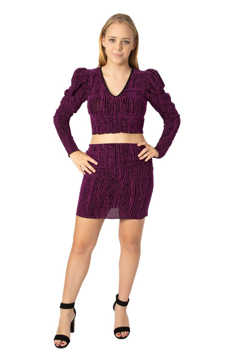Women Slim Fit Purple Two Piece Set | Shop Today. Get it Tomorrow ...