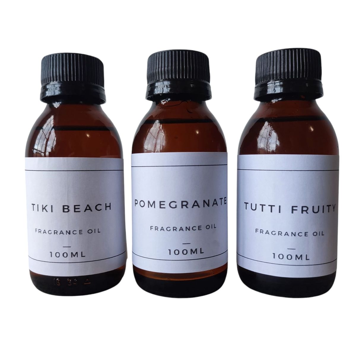 3x 100ml Fragrance Oil - Tiki Beach, Pomegranate, Tutti Fruity | Shop ...