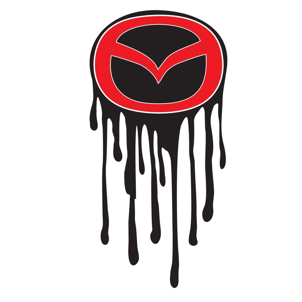 Replica Mazda Red Drip Sticker (Large) | Shop Today. Get it Tomorrow ...
