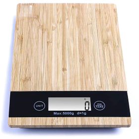 Electric Kitchen Scale Bamboo LED Display Weighing | Shop Today. Get it ...