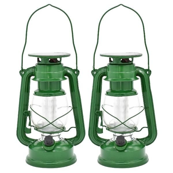 Waco - Solar Lantern / Green Lamp 24cm - Pack of 2 | Shop Today. Get it ...