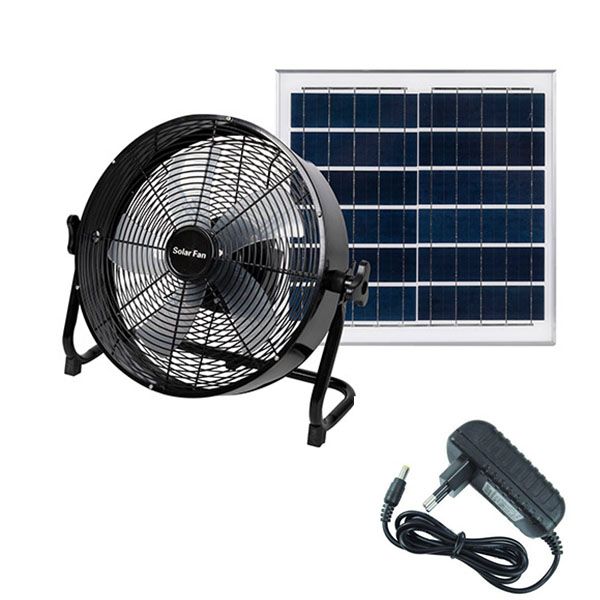 Solar Fan Rechargeable, Battery Fan Digital Display | Shop Today. Get ...