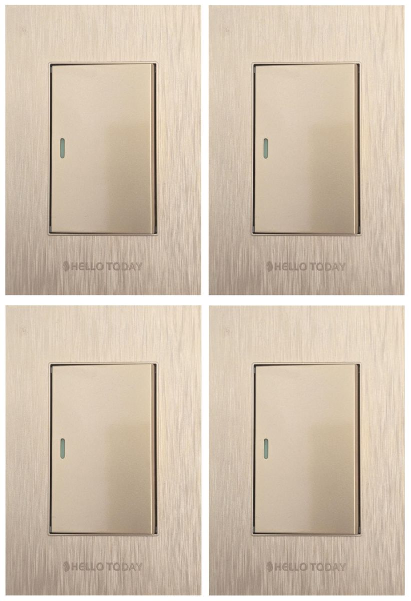 Hello Today Single Lever 1 Way Light Switch 4 Pack Shop Today Get