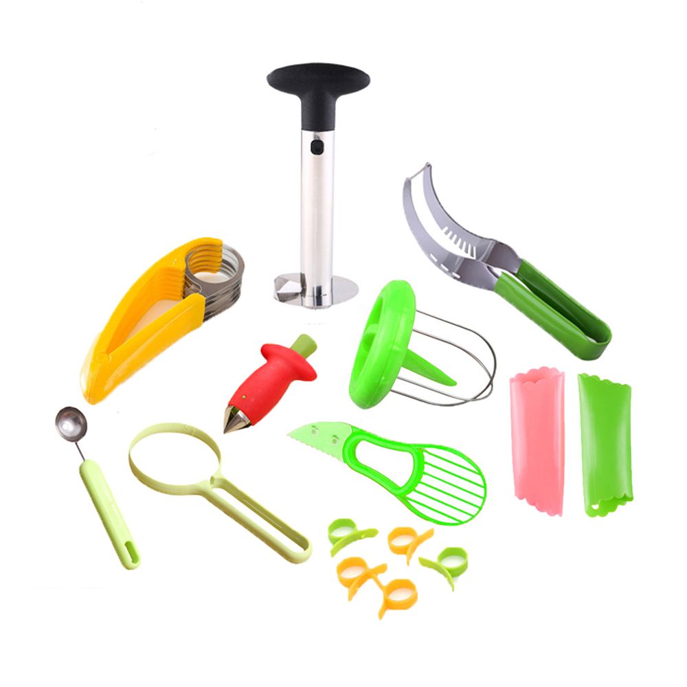 Fruit Slicer Peeler and Kitchen Fruit Tools-Set of 14 | Shop Today. Get ...
