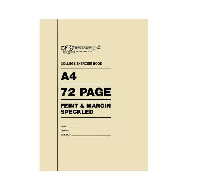 A4 72 Page Feint & Margin Speckled Book (pack of 5) | Shop Today. Get ...