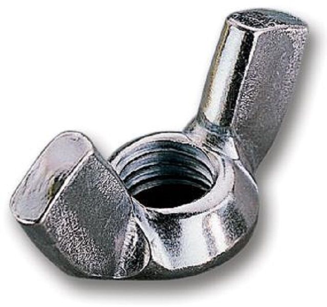 TR Fastenings (M4- NWST-Z50-) Wing Nut, M4, Steel, Bright Zinc | Shop ...