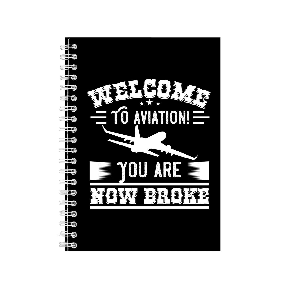 Aviation Broke Notebook Gift Idea Writing Book Notepad Pad 65 | Shop ...
