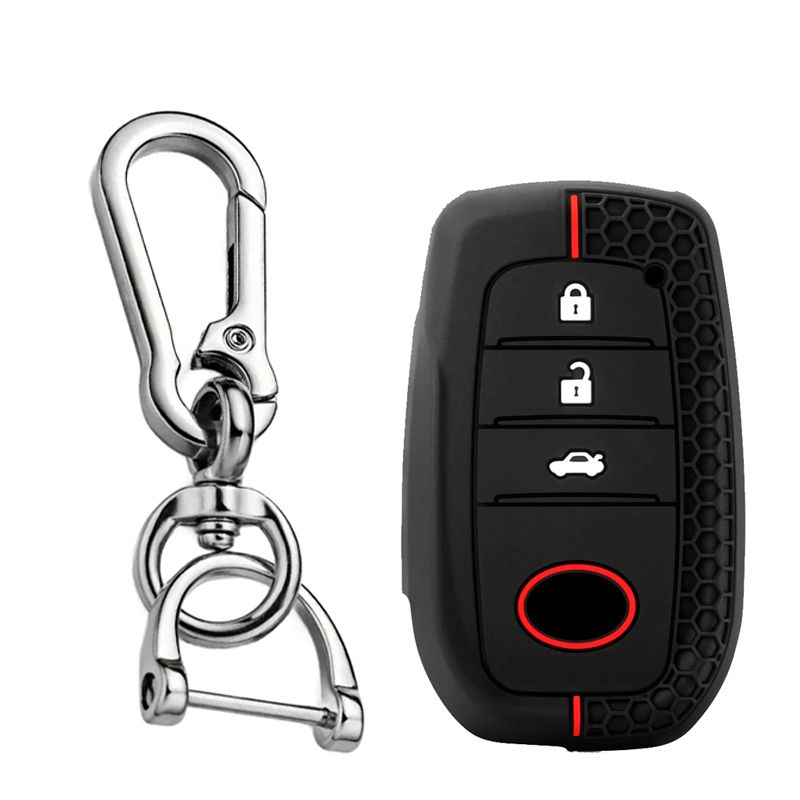 Silicone Car Key Remote Cover for Toyota Fortuner Land Cruiser w ...