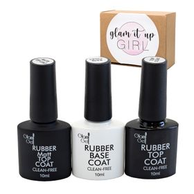 High Quality UV/LED Glam Gel Rubber Base, Top & Matte Coat | Shop Today ...