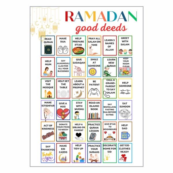 Ramadaan Good Deeds Poster - A1 | Shop Today. Get it Tomorrow ...