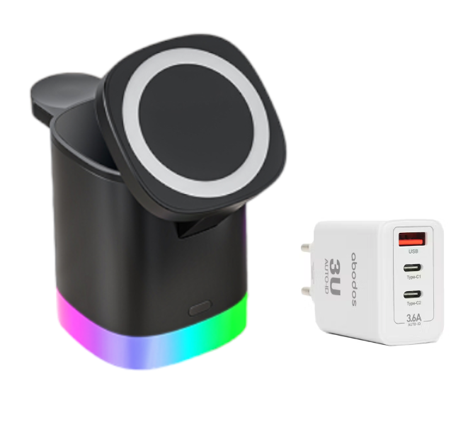Fast Wireless Charging Cube With RGB Lights + 3.2A 15W Adapter | Shop ...