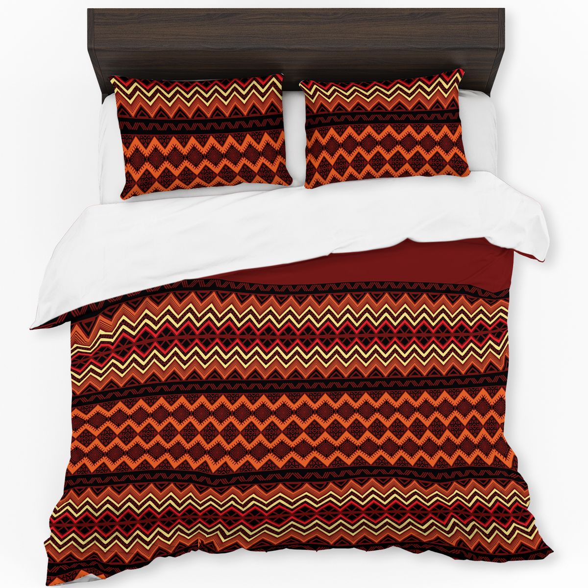 African Pattern Colourful Waves Duvet Cover Set | Shop Today. Get it ...