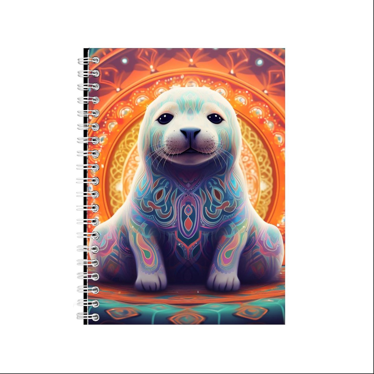Psychedelic Seal Pup 1 A5 Notebook Gift Idea | Shop Today. Get it ...