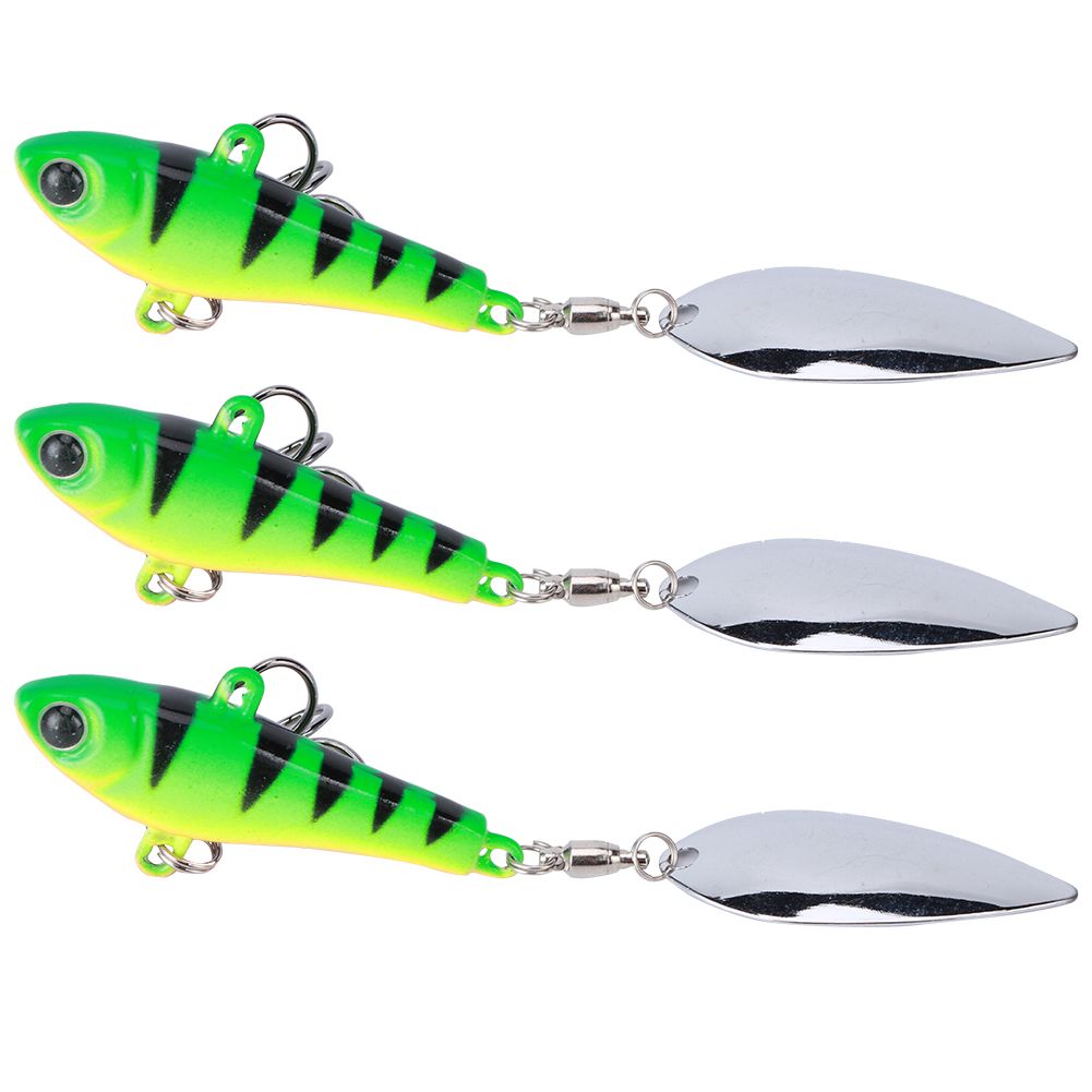 Artificial Fishing Lures 3pcs with Rotating Sequins Long Shot | Shop ...