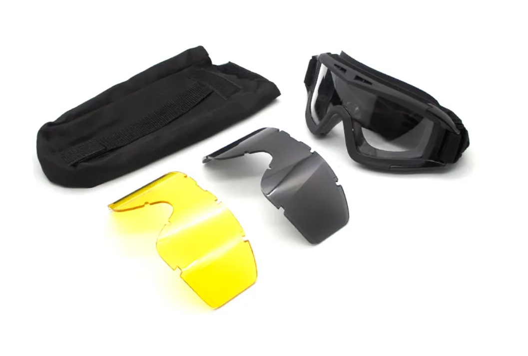 Safety Glasses Tactical Goggles with 3 Interchangeable Lens | Shop ...