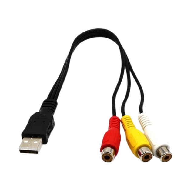 USB Male Plug To 3RCA Female Audio Video AV Cable for HDTV TV | Shop ...