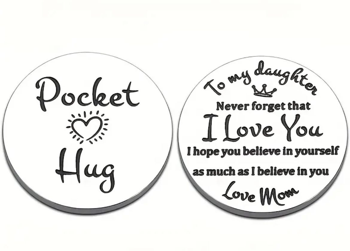 Pocket Hug Token Inspirational Gifts For Daughter I Love You Birthday ...