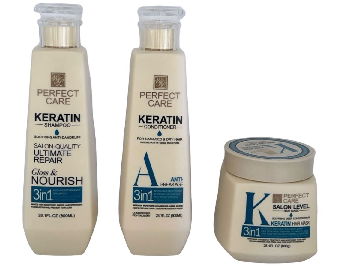 Perfect Care -Keratin Hair Mask ,Conditioner & Anti Dandruff Shampoo ...
