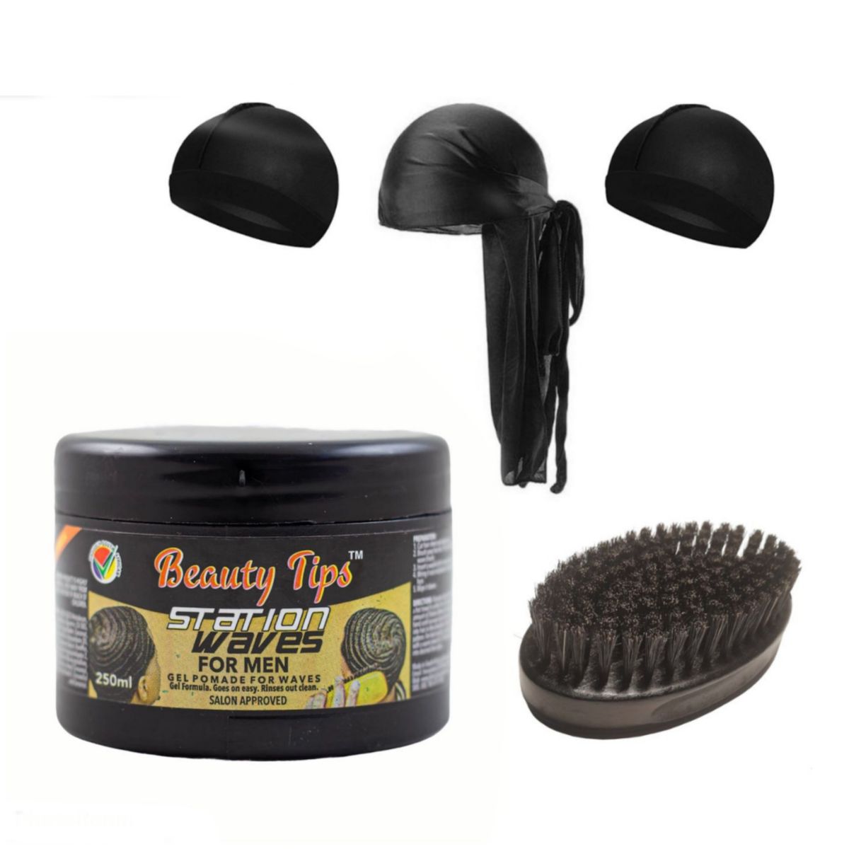 Men Wave Kit- Durag, Brush, Wave Cap & Wave Pommade | Shop Today. Get ...