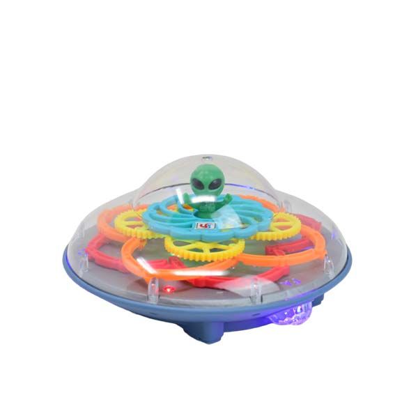 Transparent Gear UFO Space Flying Saucer Toy with Light & Music | Shop ...