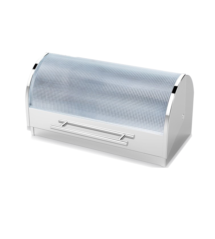 Stainless Steel Bread Bin With Hobnail Glass Cover Shop Today Get It