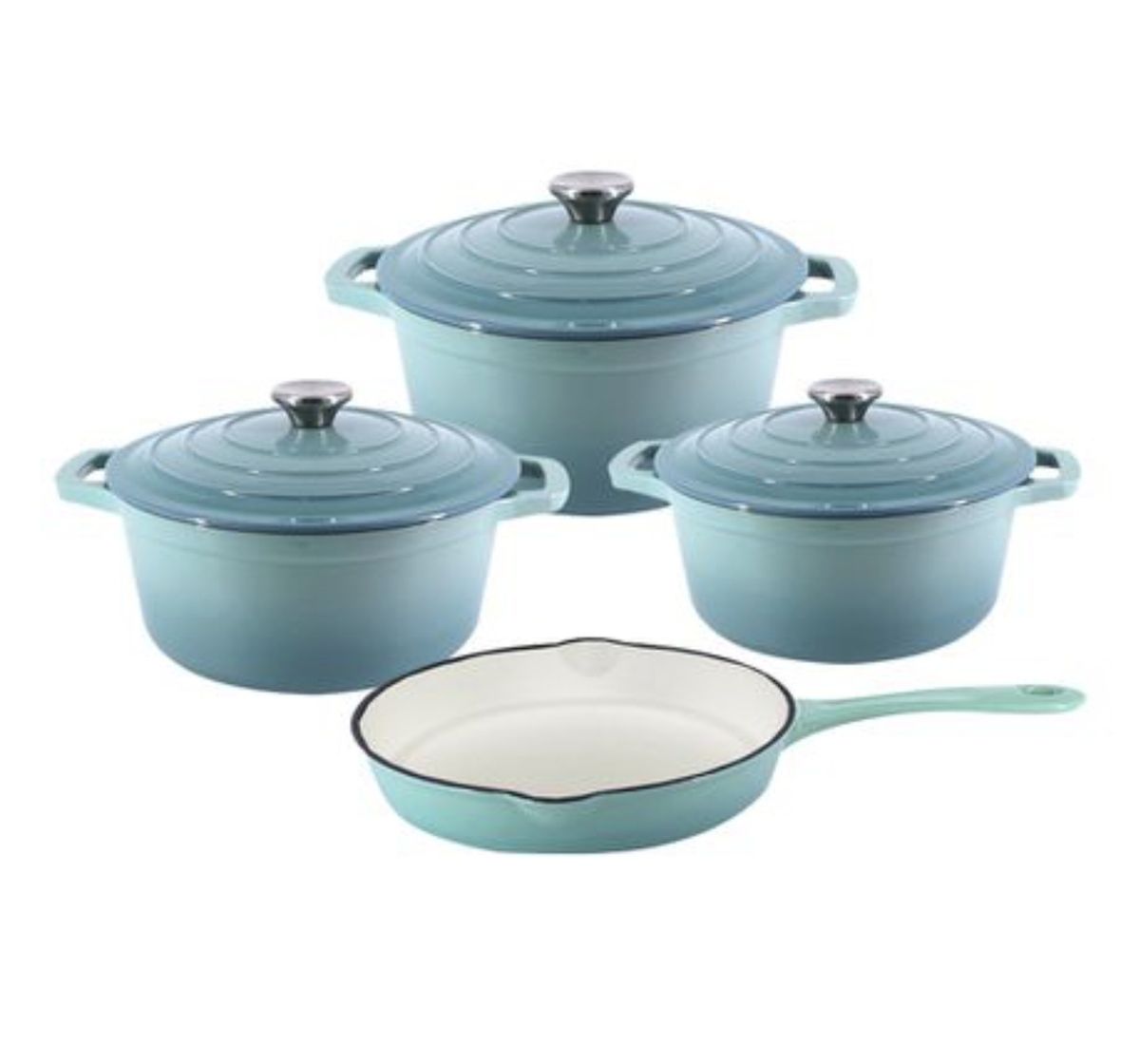 Sastro - Sky Blue New Design Dutch Pot Cookware Sets - 7 Piece | Shop ...
