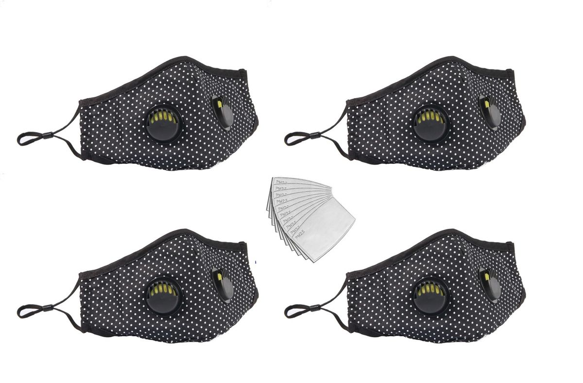 Face Mask - Easy Breathe Reusable Masks with 2 Duo Breathing Valves ...