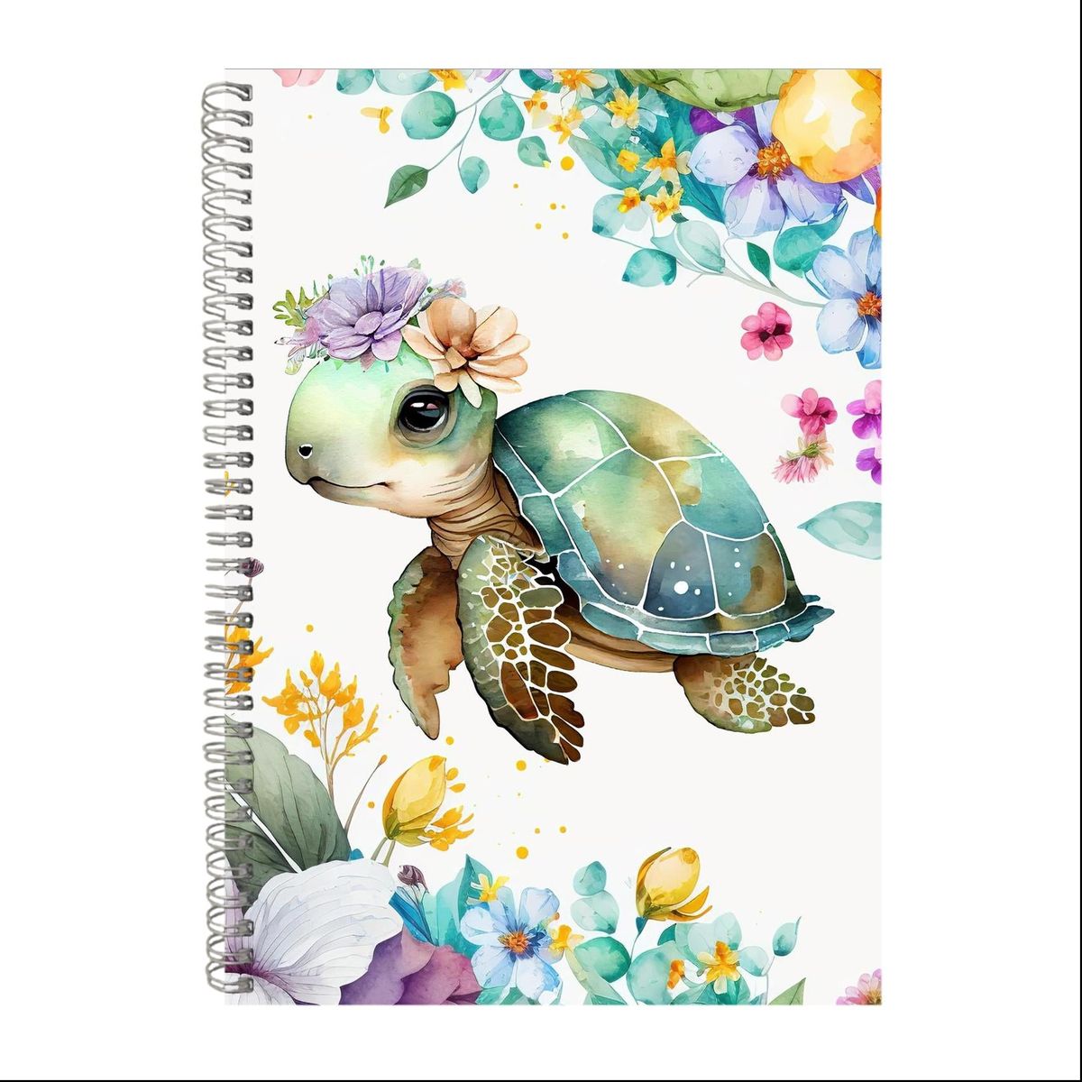 Floral Sea Turtle Gift Idea A4 Notepad 261 | Shop Today. Get it ...