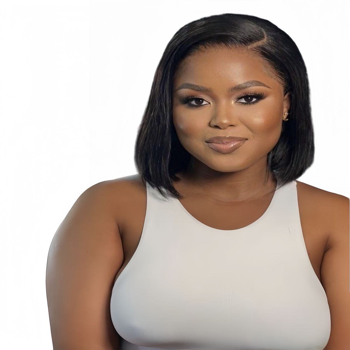 Luvée 12-inch Full Frontal Straight Wig Human Hair | Shop Today. Get it ...