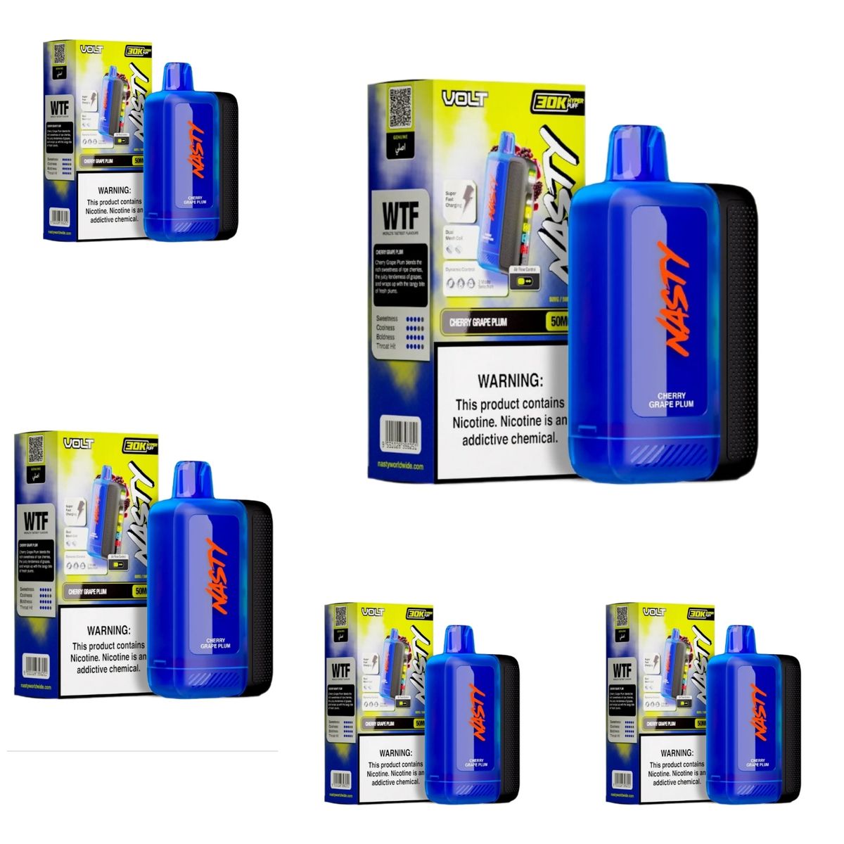 Nasty Volt 30k Disposable Vape - Cherry Grape Plum (Pack of 5) | Shop ...