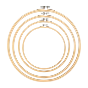 4 Pieces Embroidery Hoop Set, Circle Cross Stich Hoop Rings 14.5cm - 24 ...
