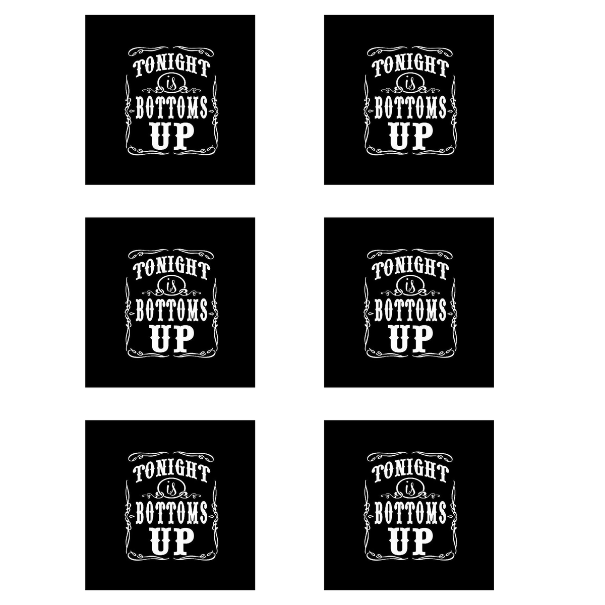 Bottoms Up 6 Pack Coasters | Shop Today. Get it Tomorrow! | takealot.com