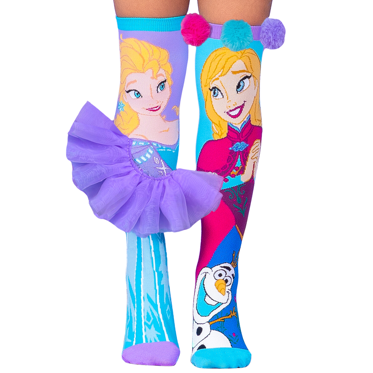 Disney Frozen Elsa & Anna Knee-High Fashion Socks by MADMIA (Age 6-99 ...