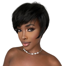 VSP Pixie Cut/Brazilian Human Hair/Short Straight Wig Non-lace Wig ...