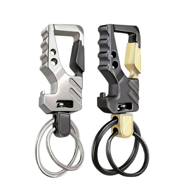 2 Piece Multifunctional Carabiner Construction Key Holder Set - Yellow ...